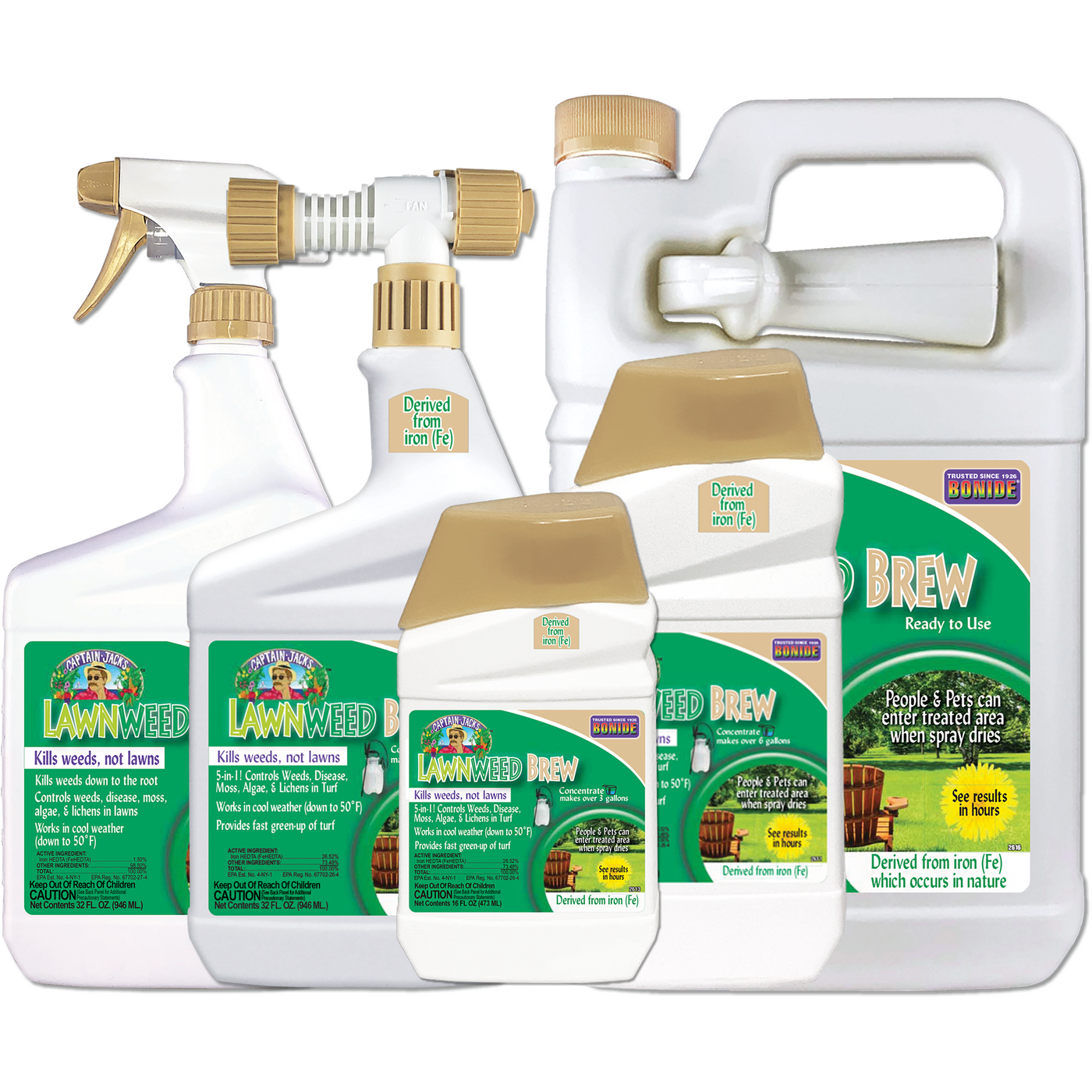 Captain Jack's Lawnweed Brew Post-Emergent Turf Weed Killer ...
